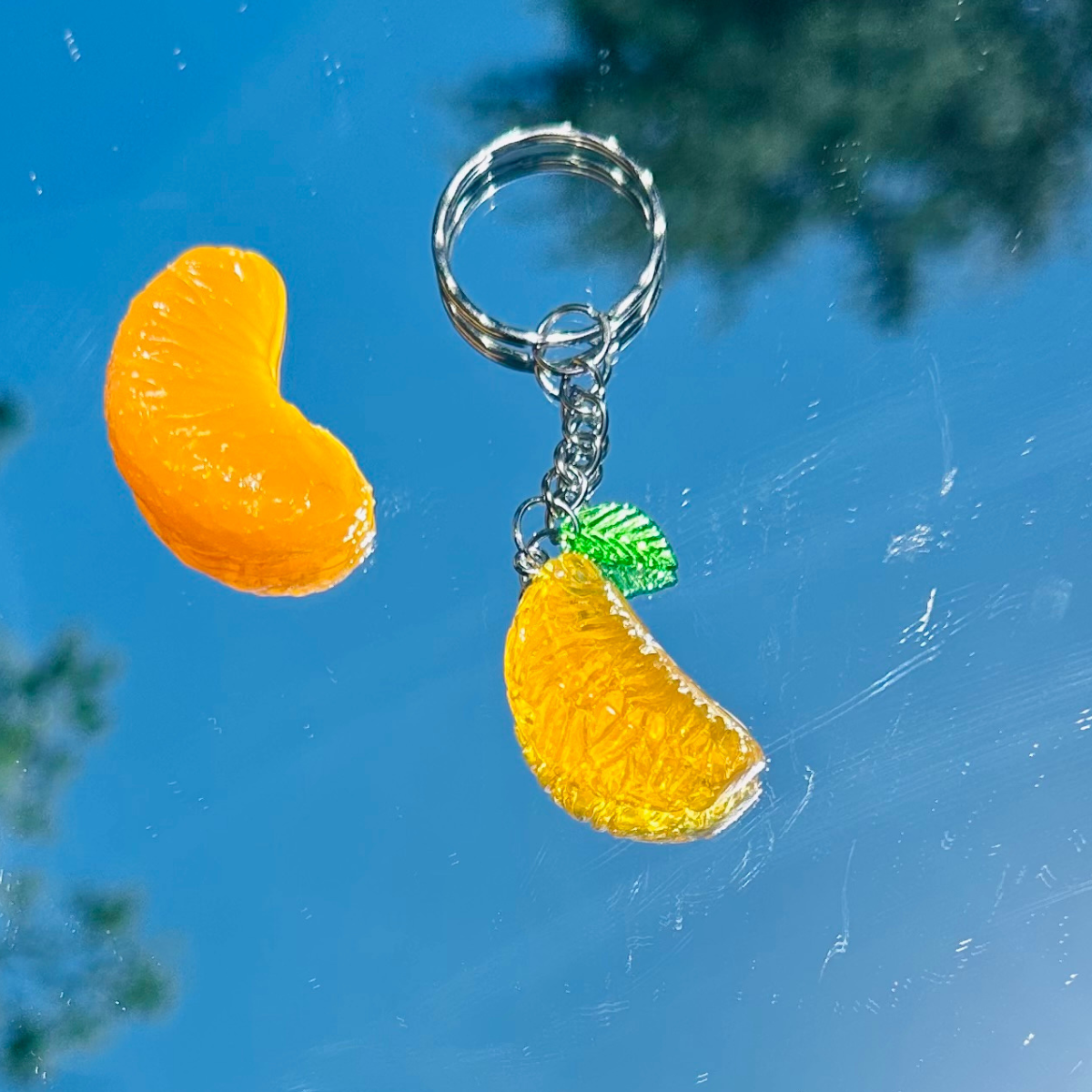 Citrus Orange Slice Keychain/ Earrings – Smidgens & Co.